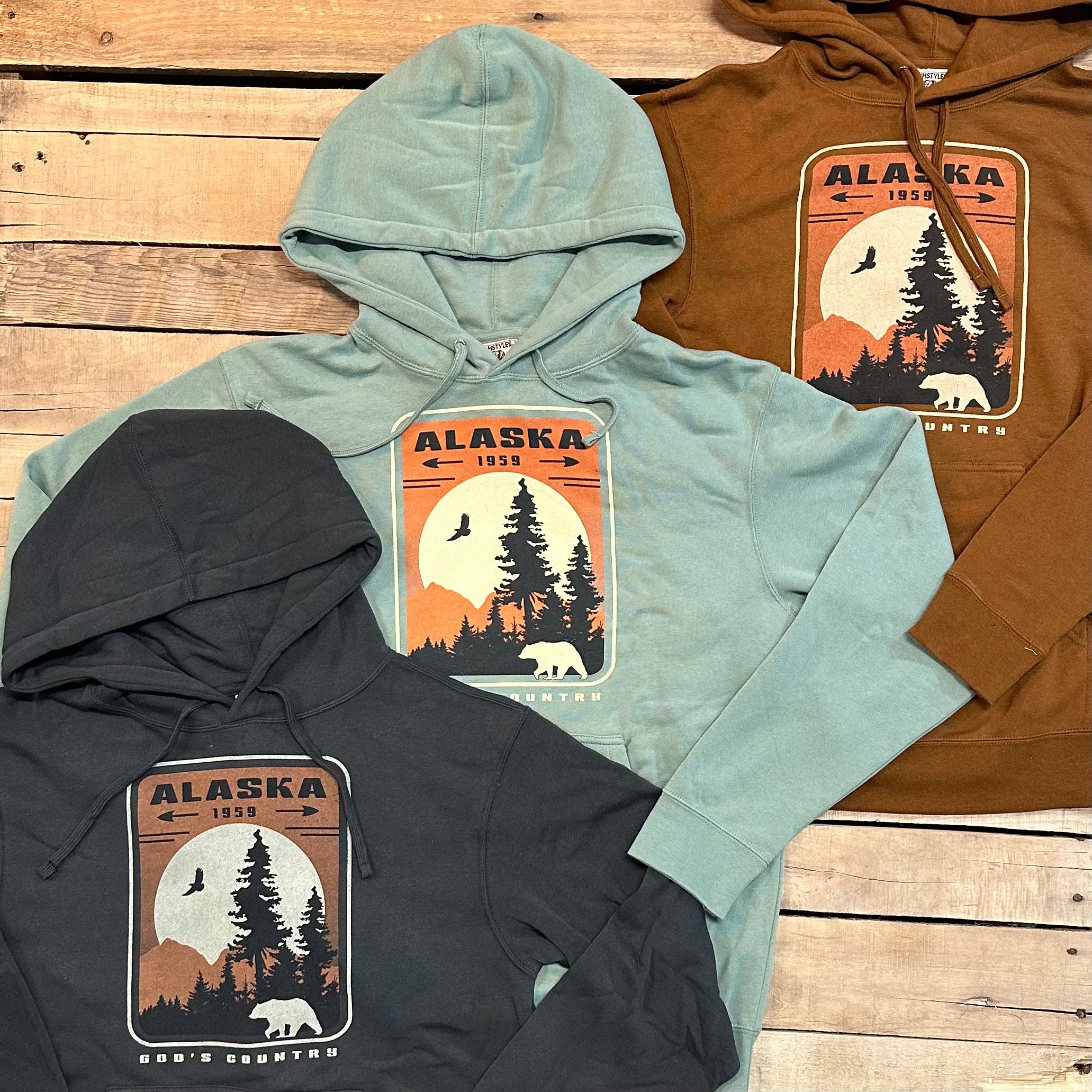 Alaska 1959 God's Country Hoodie – Alaska Chicks Co